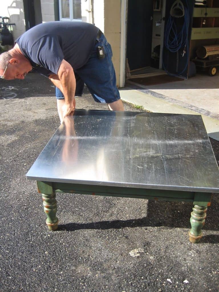 Sheet Metal Coffee Table