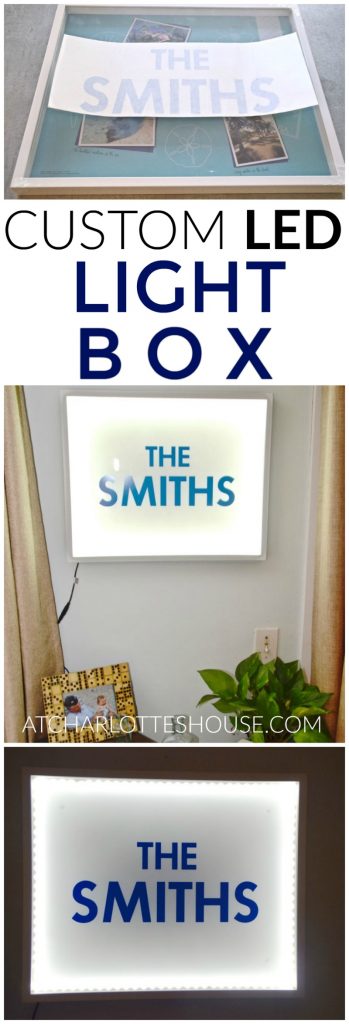 DIY Marquee Letter Light Box