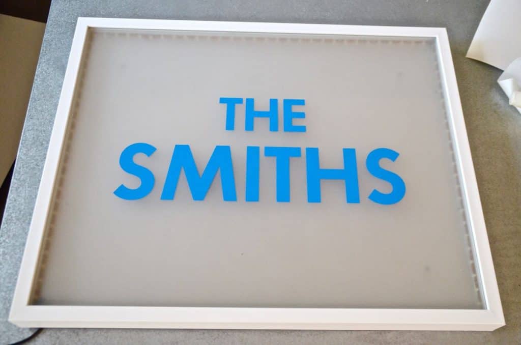 DIY Marquee Letter Light Box