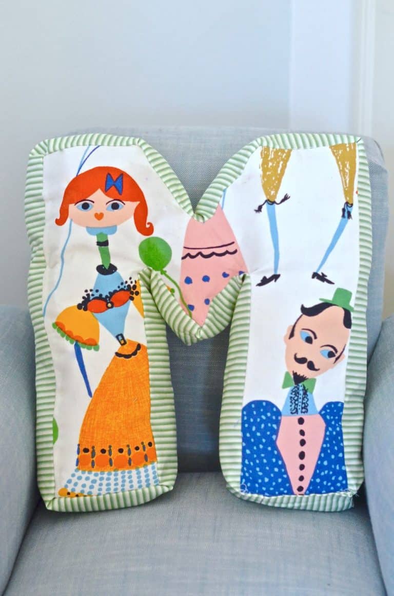 Scrap Fabric Letter Pillow