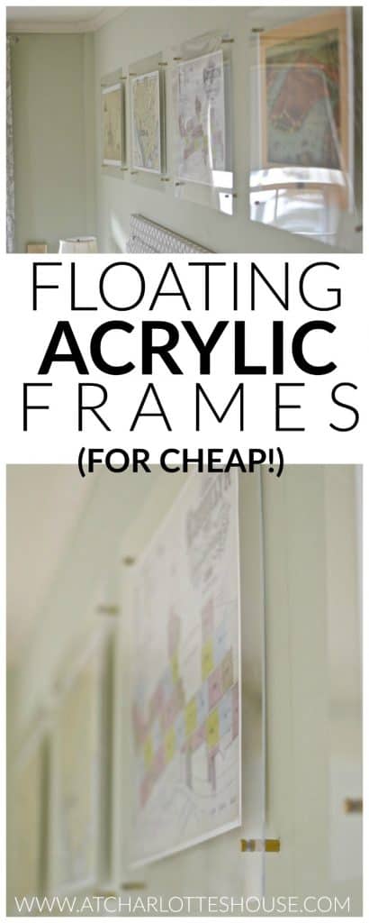 DIY and Crafts: Budget Floating Frames and Vintage Maps