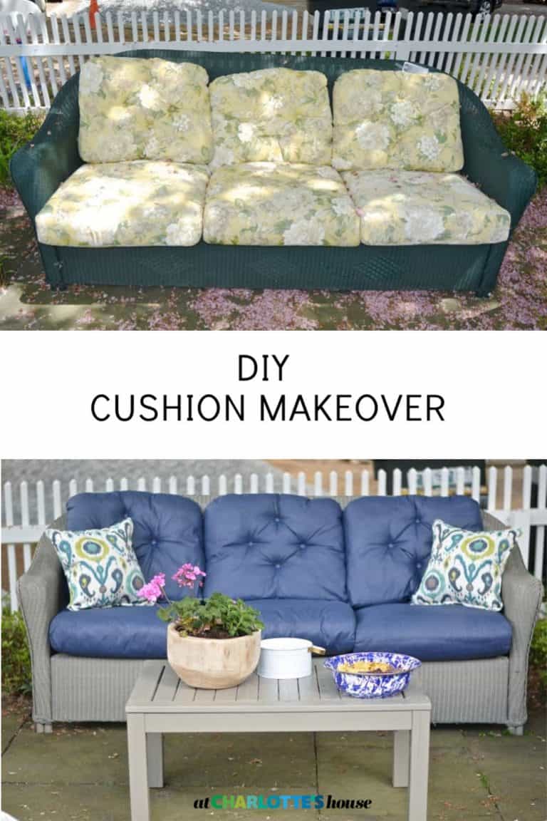 DIY CUSHION MAKEOVER - At Charlotte's House