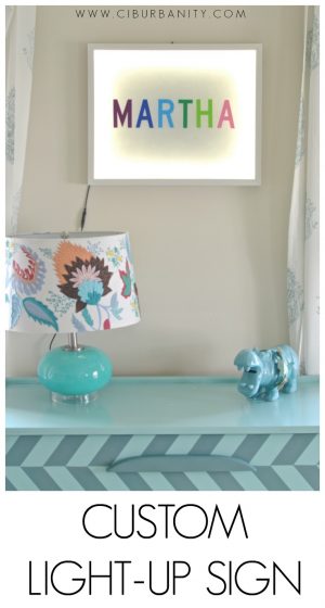 Custom Light-Up Sign - At Charlotte's House