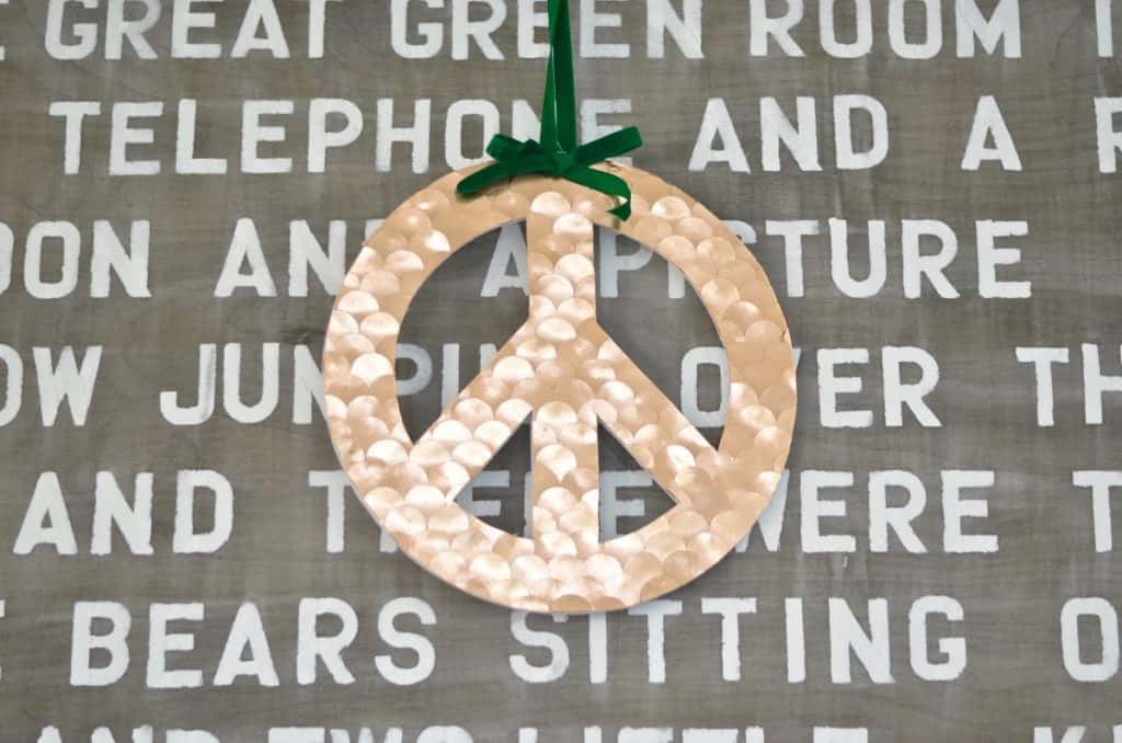 Peace, Love and DIY- Holiday Peace Sign Makeover - At Charlotte's House