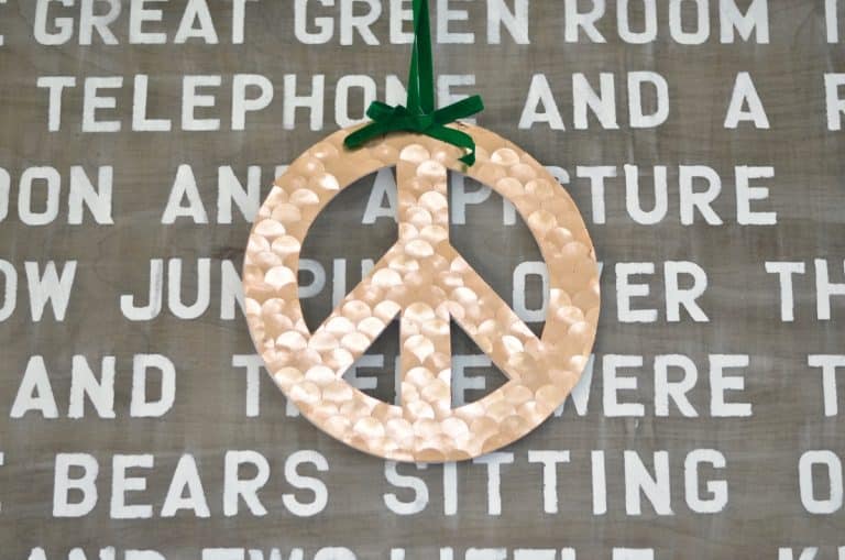 Peace, Love and DIY- Holiday Peace Sign Makeover - At Charlotte's House