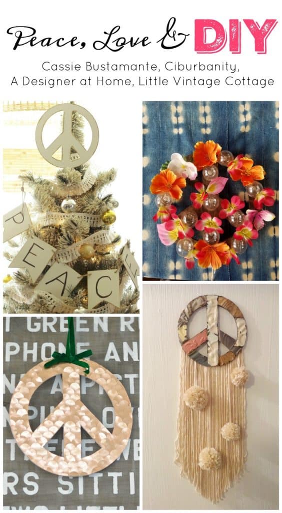Peace, Love and DIY- Holiday Peace Sign Makeover - At Charlotte's House