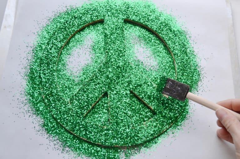 Peace, Love and DIY- Holiday Peace Sign Makeover - At Charlotte's House