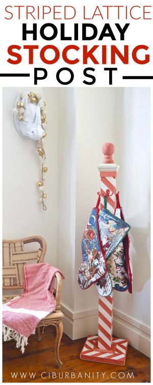 Holiday Stocking Post- Home Depot DIY Workshop - At Charlotte's House