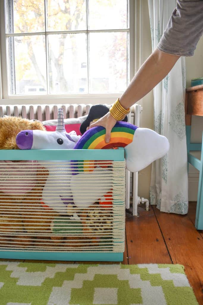 Wood and Rope Storage Bin - At Charlotte's House
