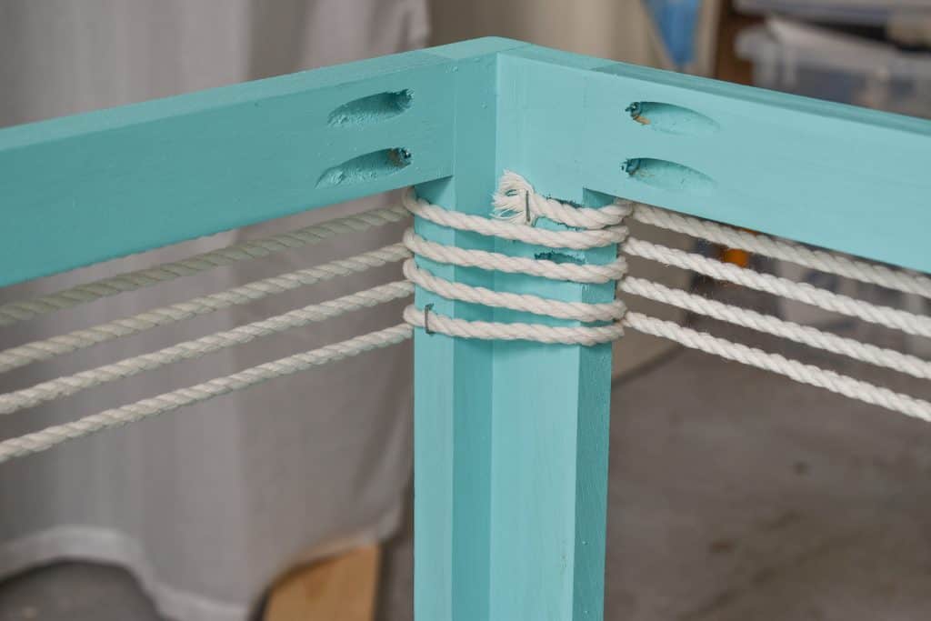 Wood and Rope Storage Bin - At Charlotte's House