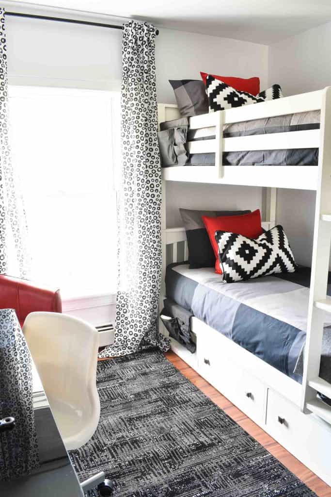 Shared Boys Bunk Room- Bloggers Heart Habitat - At Charlotte's House
