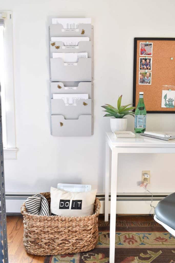 Closet Turned Office Storage Space - At Charlotte's House
