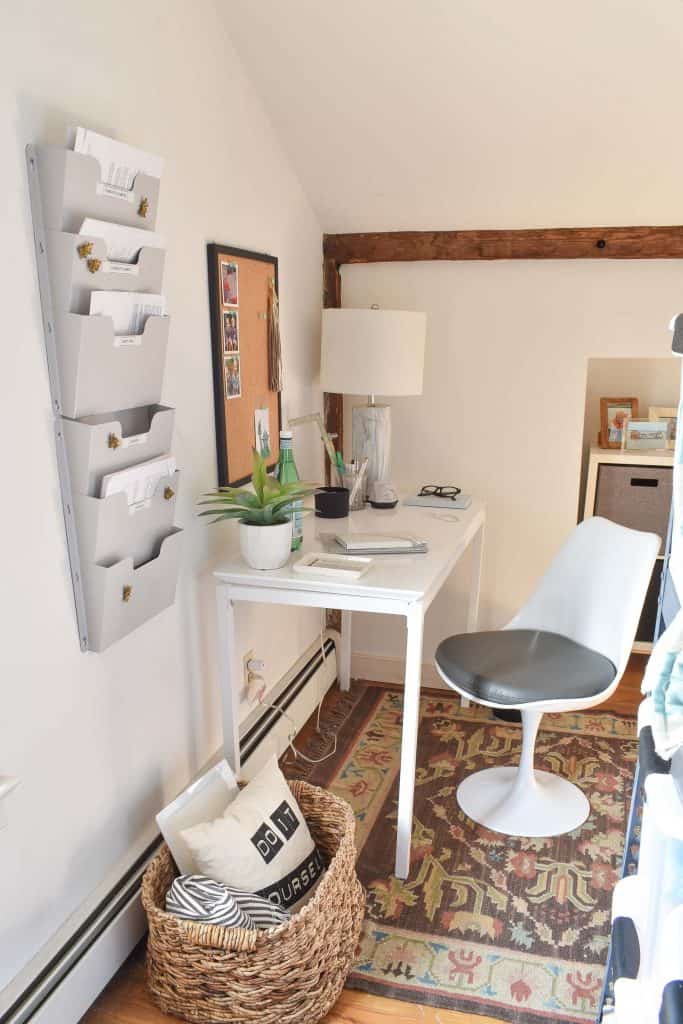 Closet Turned Office Storage Space - At Charlotte's House