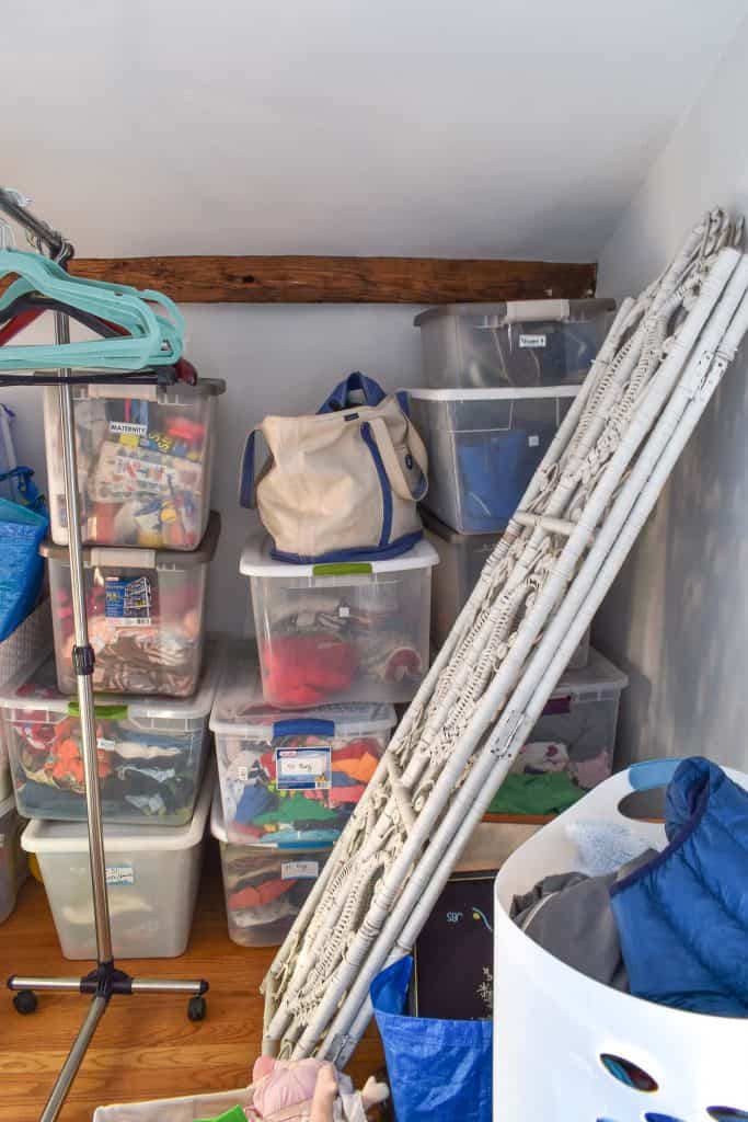 Closet Turned Office Storage Space - At Charlotte's House