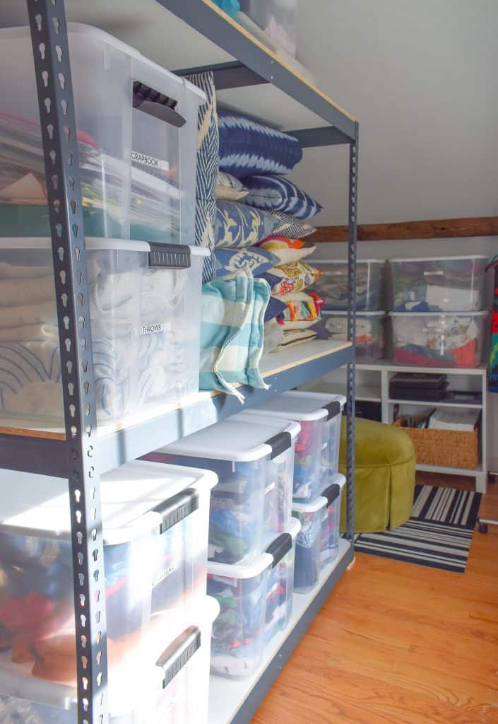 Closet Turned Office Storage Space - At Charlotte's House