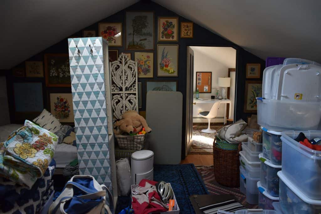 Closet Turned Office Storage Space - At Charlotte's House