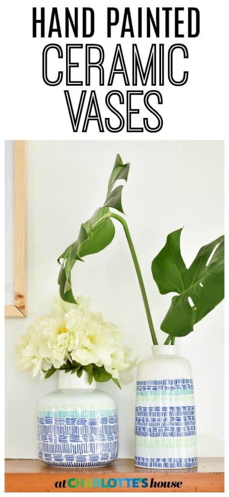 Graphic Ceramic Vase Tutorial - At Charlotte's House