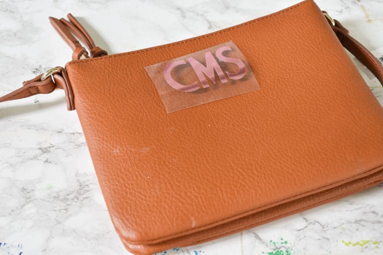 How to Monogram a Leather Bag - At Charlotte's House