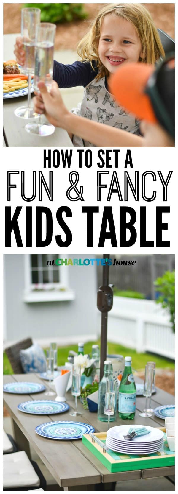 Outdoor Tablescape For Kids - At Charlotte's House