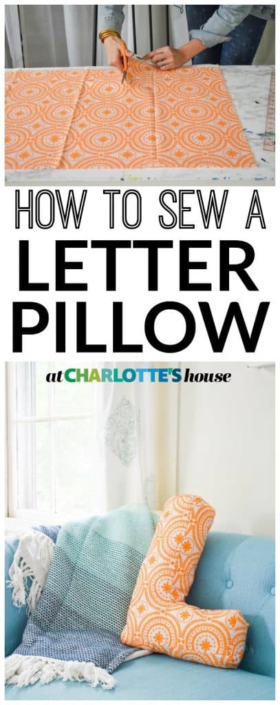 How to Sew a Letter Pillow - At Charlotte's House