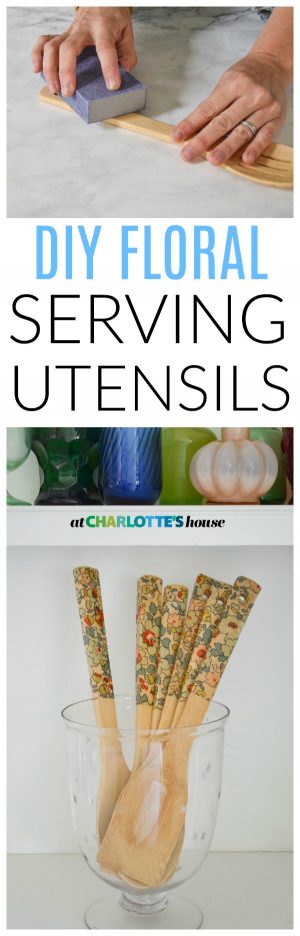 Floral Printed Cooking Utensils - At Charlotte's House