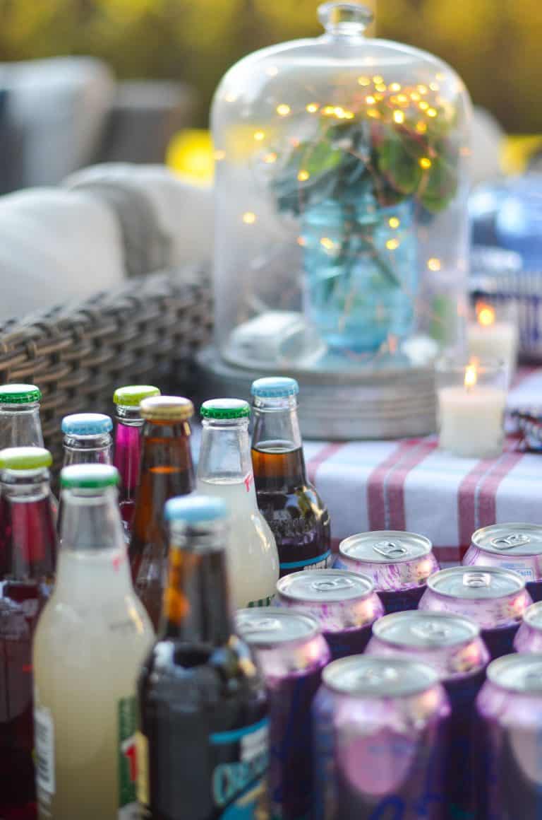 Red, White and Blue Decor for a Backyard Party - At Charlotte's House