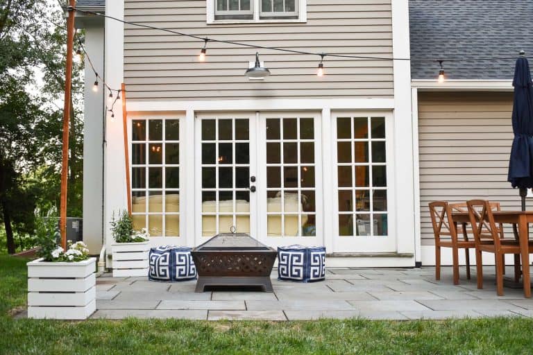 DIY Planter with Pole for String Lights - At Charlotte's House