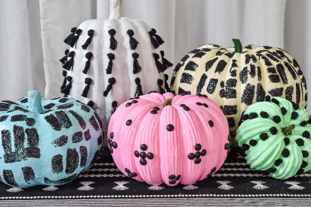 Colorful Embellished Pumpkins - At Charlotte's House