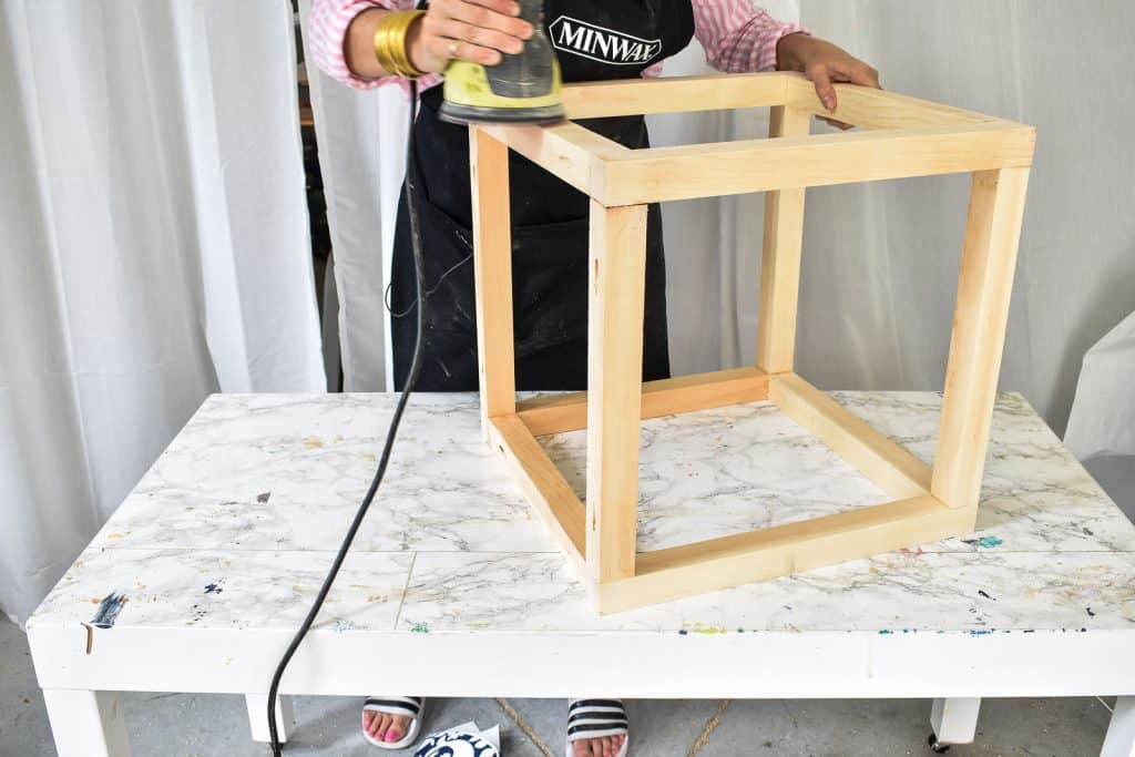 Wallpaper Covered Table - At Charlotte's House