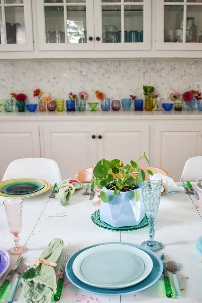 Setting a Colorful Table - At Charlotte's House