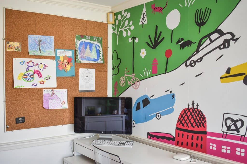 Kids Desk Area and Homework Station - At Charlotte's House