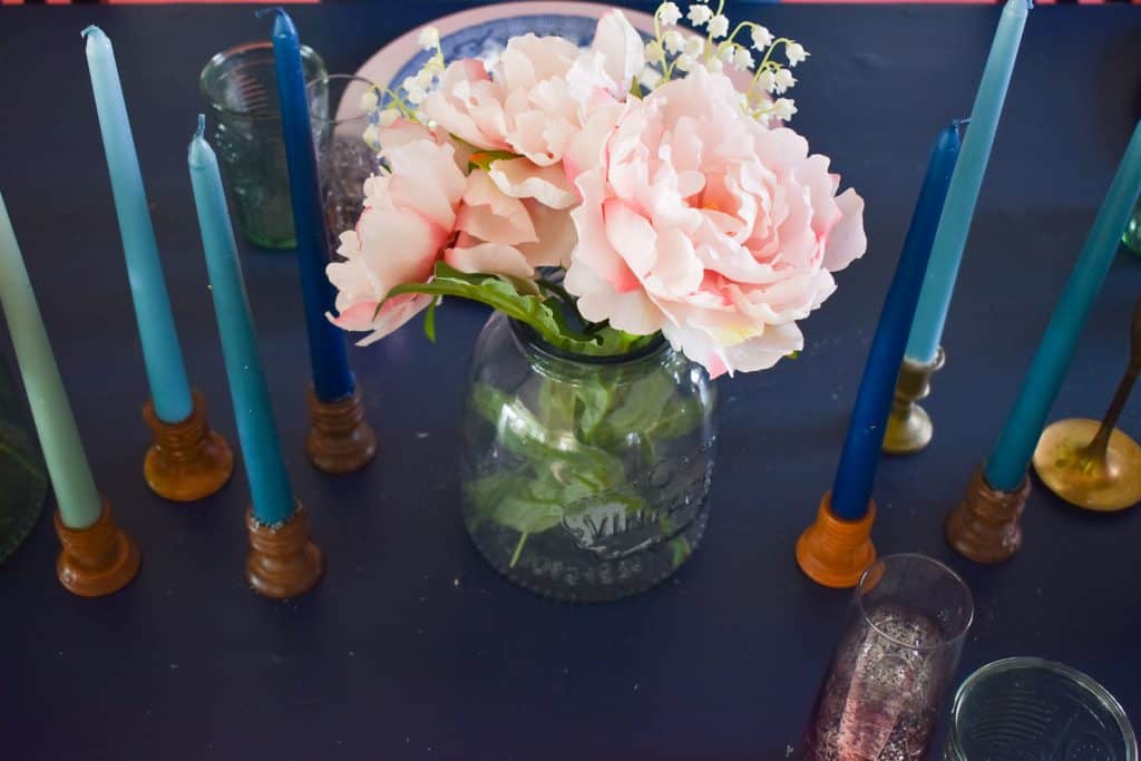 Colorful Spring Table Setting - At Charlotte's House