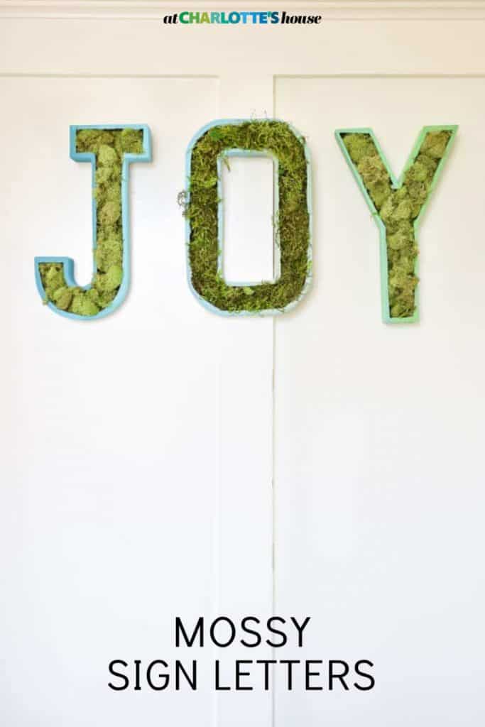 MOSSY SIGN LETTERS 2 - At Charlotte's House