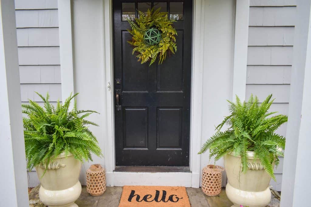 Creating a Welcoming Front Entry for Spring - At Charlotte's House