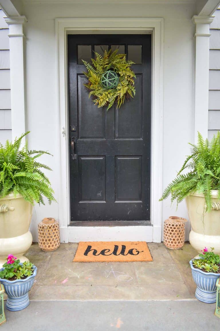 Creating a Welcoming Front Entry for Spring - At Charlotte's House