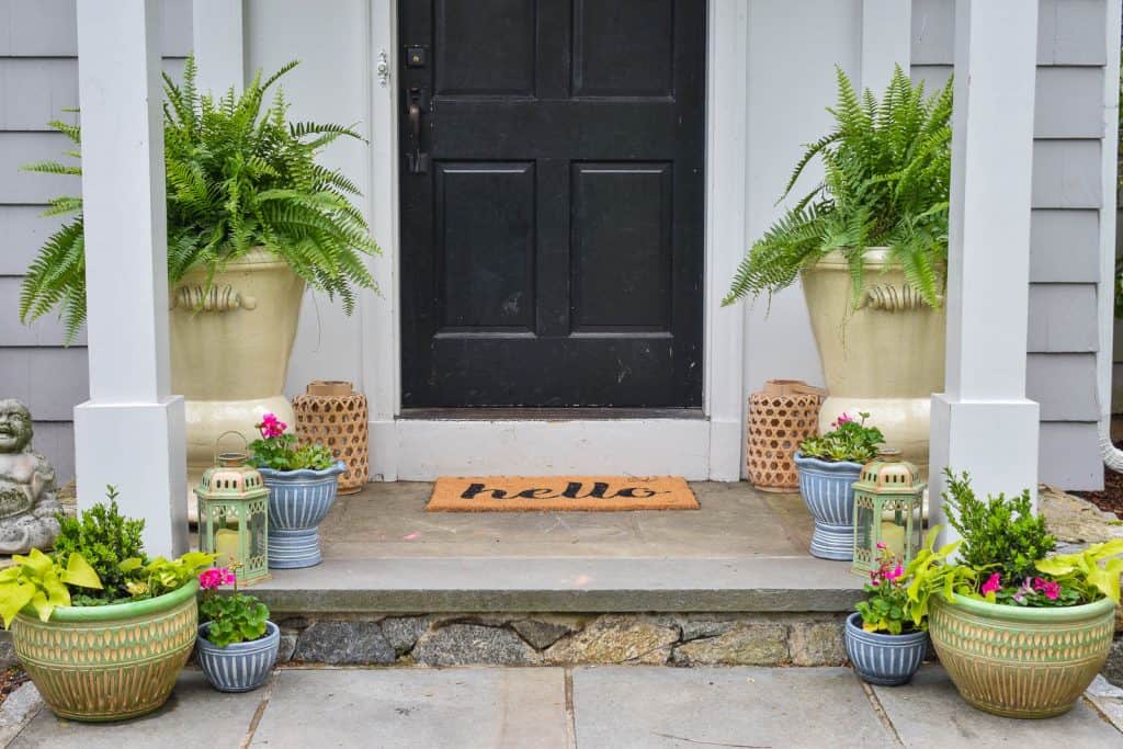 Creating a Welcoming Front Entry for Spring - At Charlotte's House