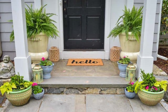 Creating a Welcoming Front Entry for Spring - At Charlotte's House