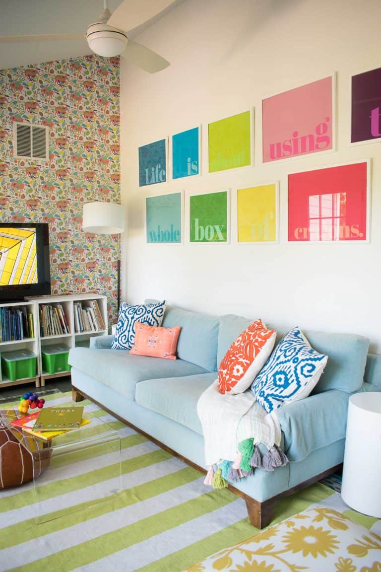 Colorful Playroom Decor - At Charlotte's House