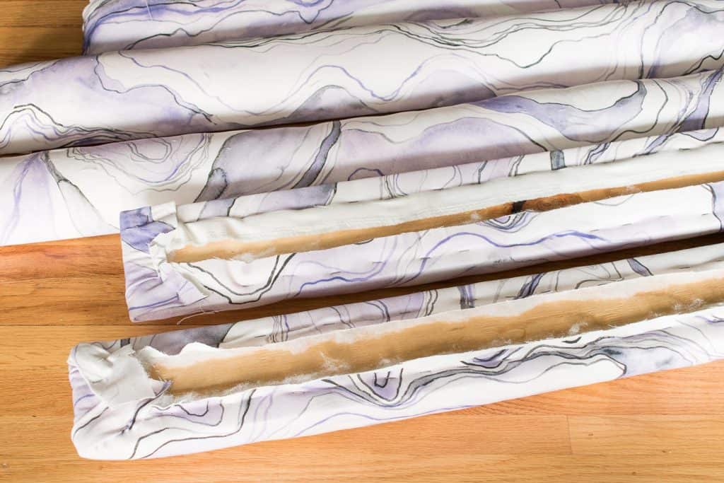 How to Upholster a Channel Tufted Headboard - At Charlotte's House