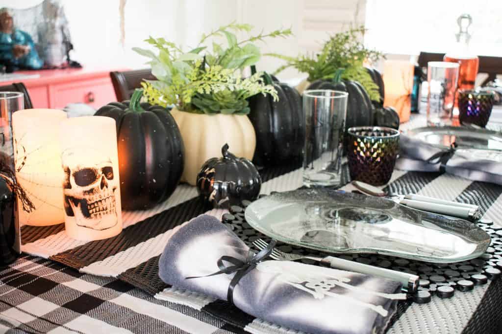 Skeleton Halloween Table Decor-8 - At Charlotte's House