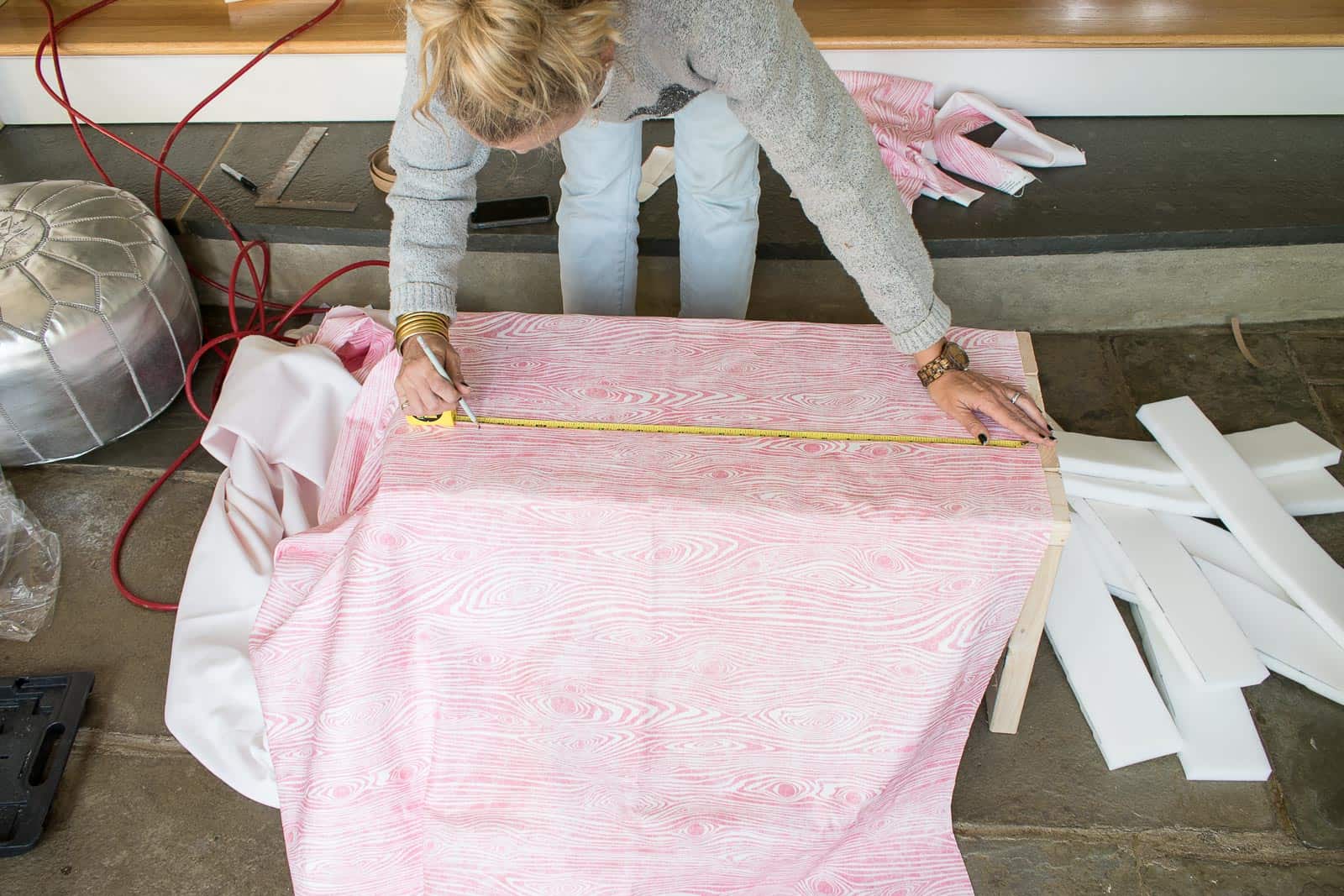 How to Make a Channel Tufted Upholstered Bench - At Charlotte's House
