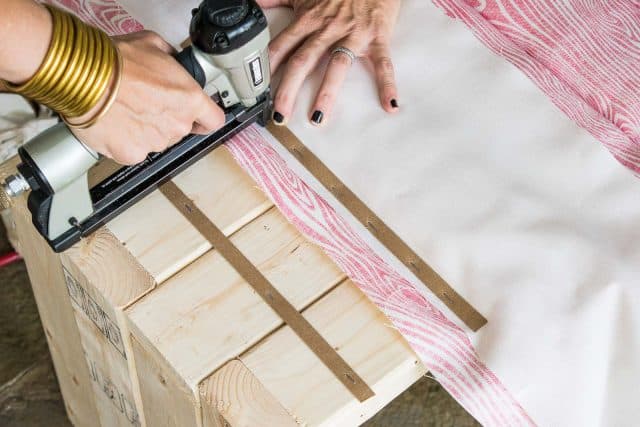 How to Make a Channel Tufted Upholstered Bench - At Charlotte's House