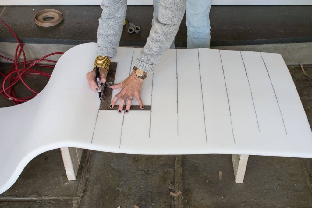 How to Make a Channel Tufted Upholstered Bench - At Charlotte's House