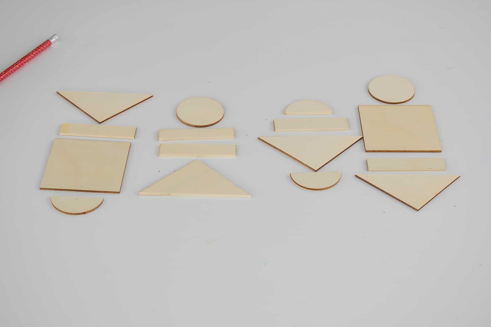 Day 1: Simple Wooden Shapes Ornament - At Charlotte's House