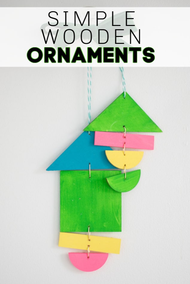 Day 1: Simple Wooden Shapes Ornament - At Charlotte's House
