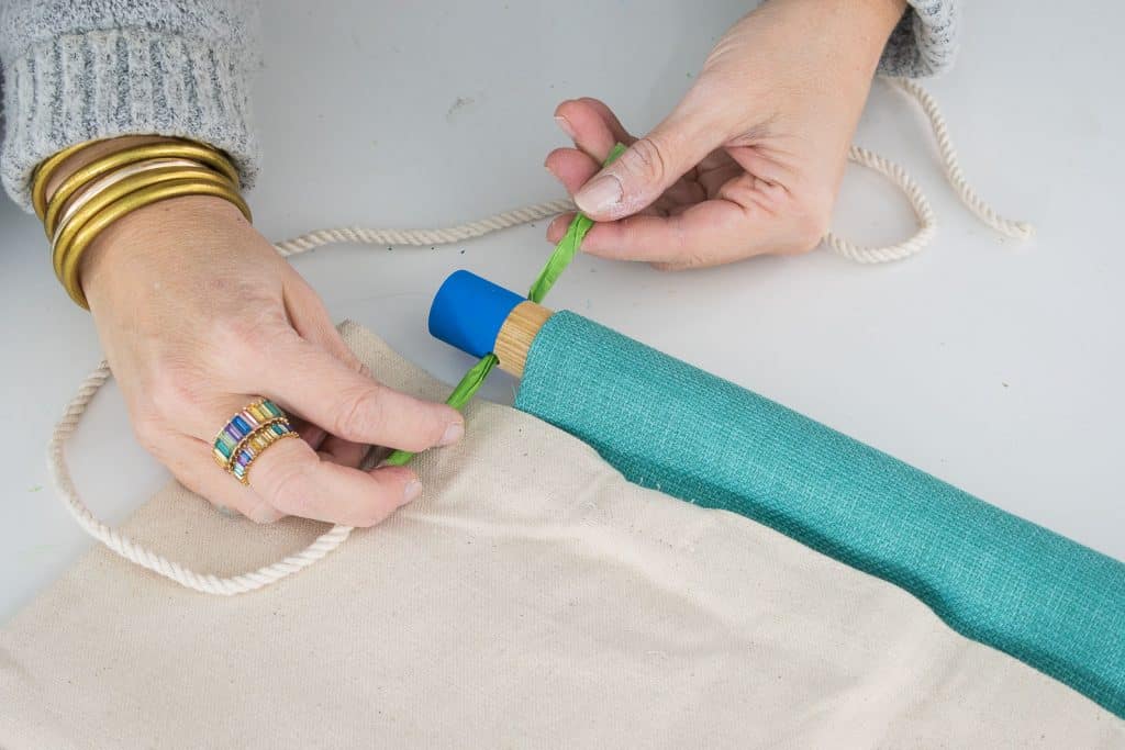 DIY Canvas Mudroom Storage Bags - At Charlotte's House