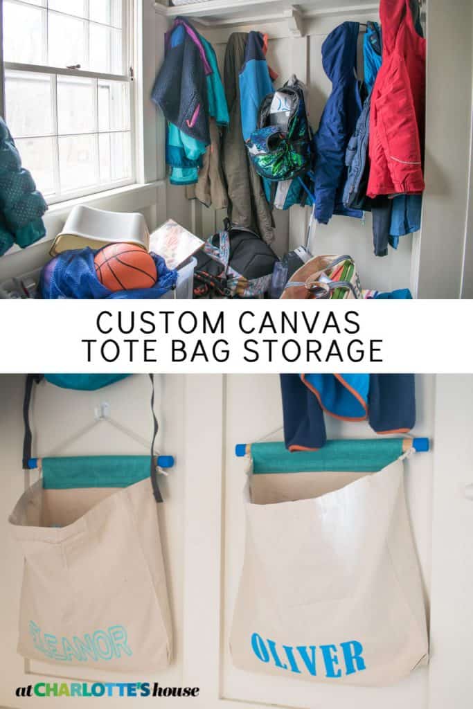 CUSTOM CANVAS TOTE BAG STORAGE - At Charlotte's House