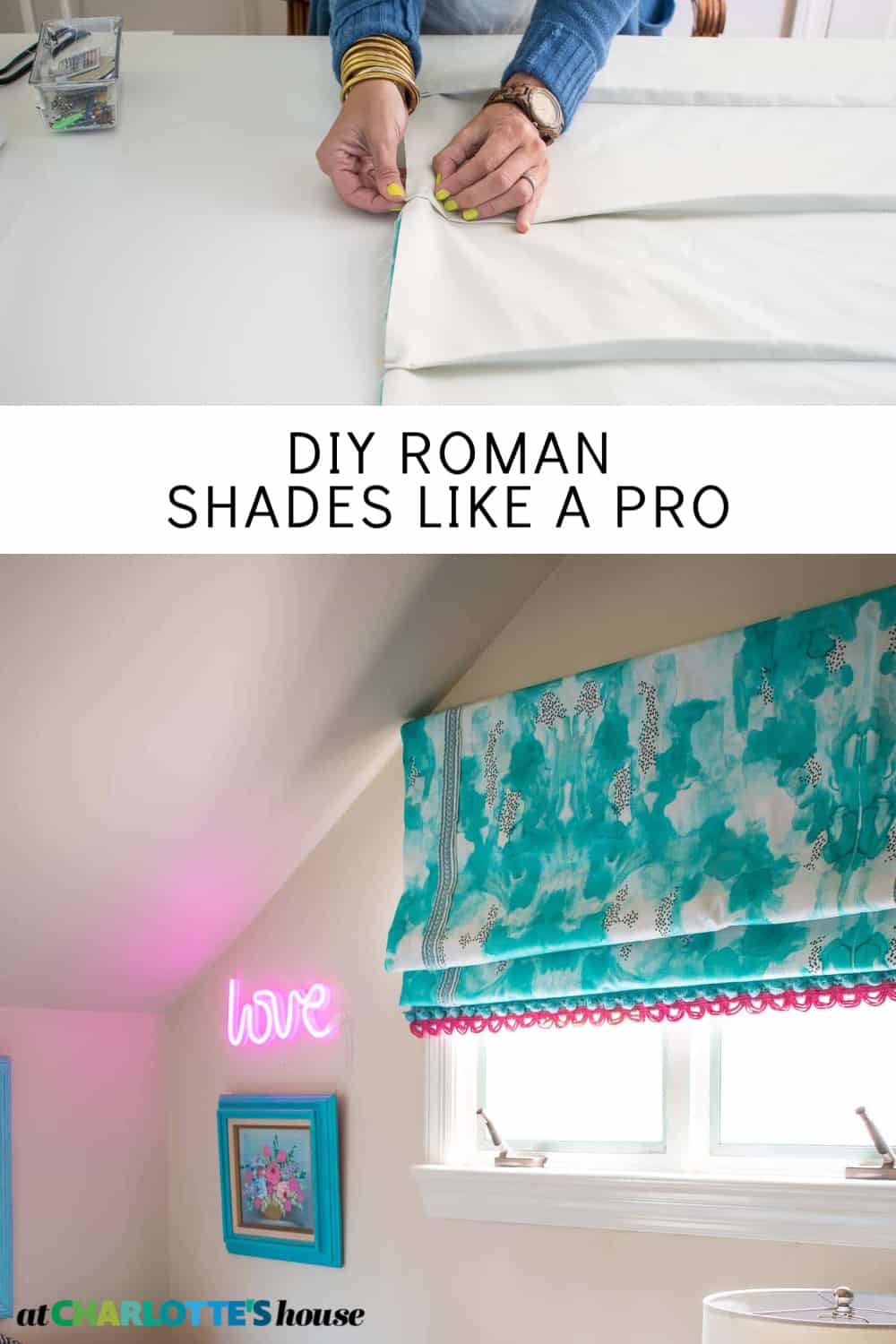 How to Sew Roman Shades Like a Professional - At Charlotte's House