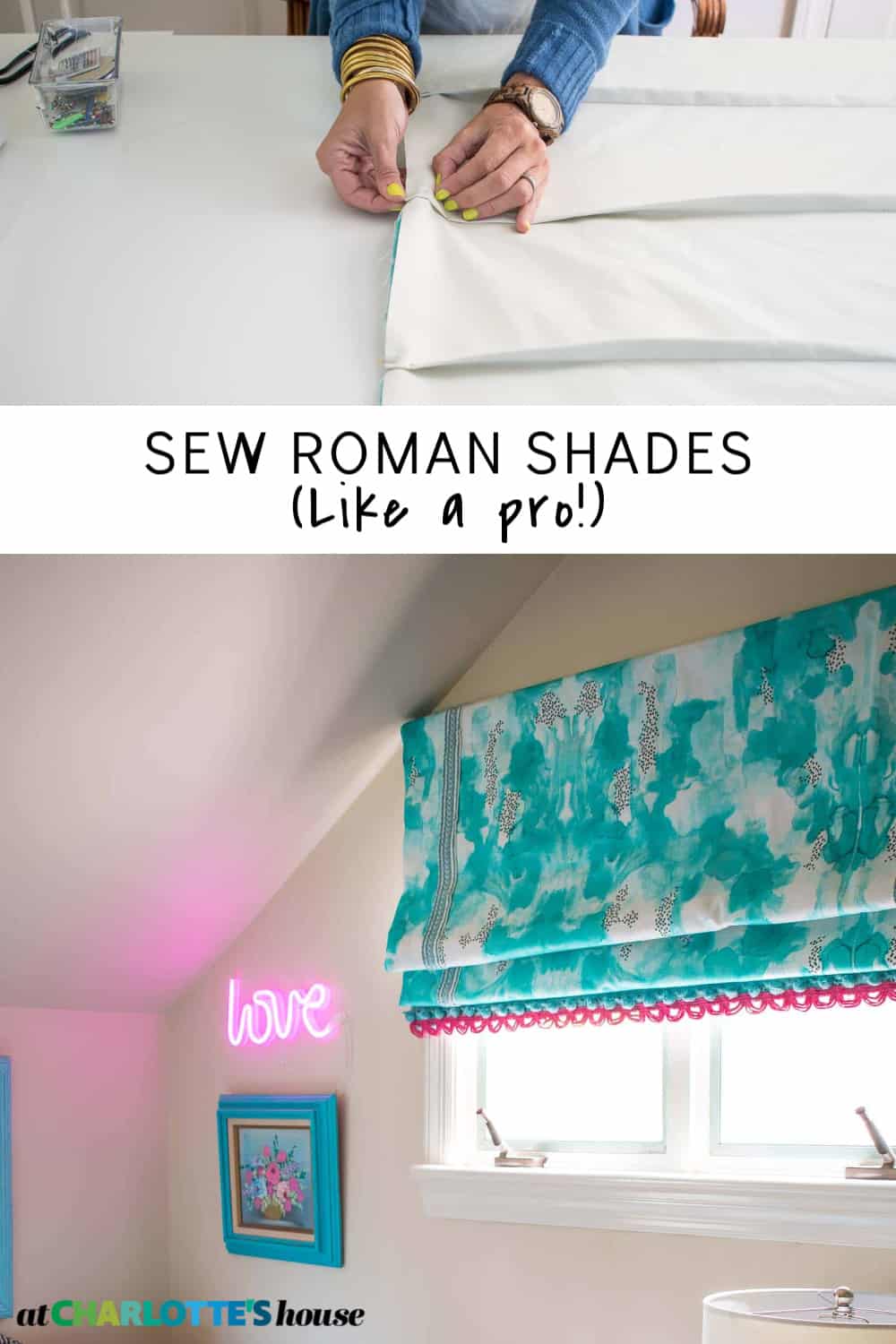 How to Sew Roman Shades Like a Professional - At Charlotte's House