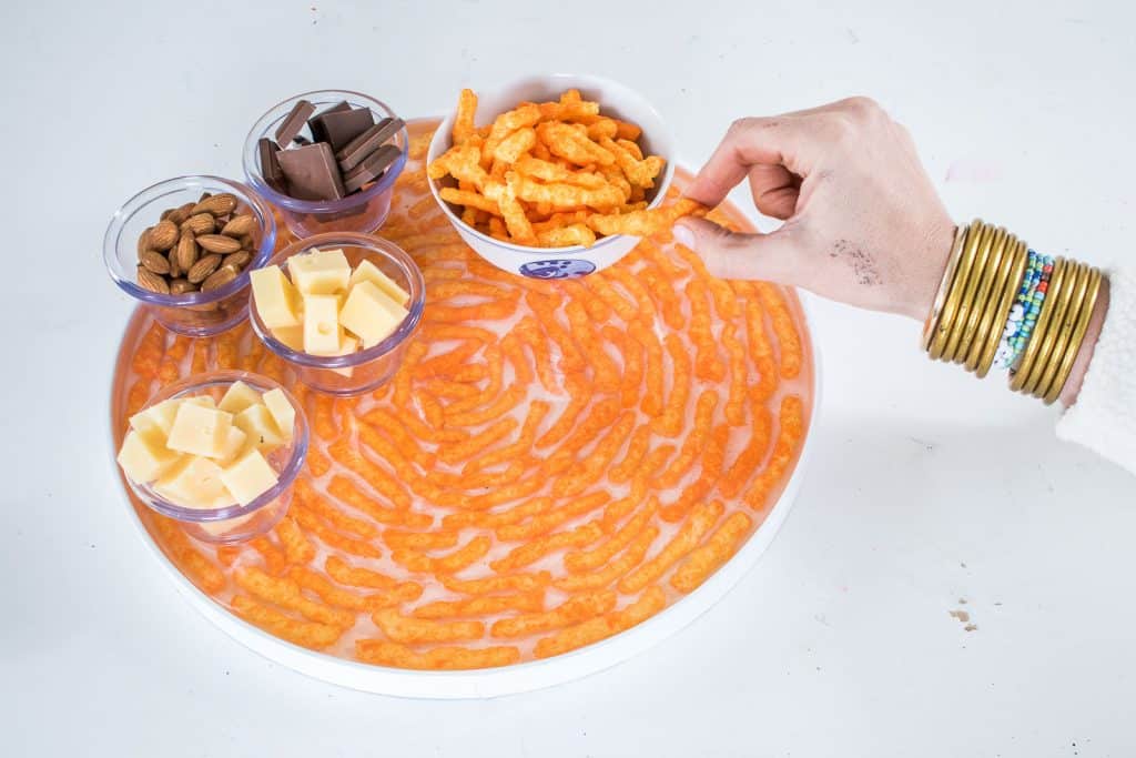 Cheetos and Epoxy Tray - At Charlotte's House